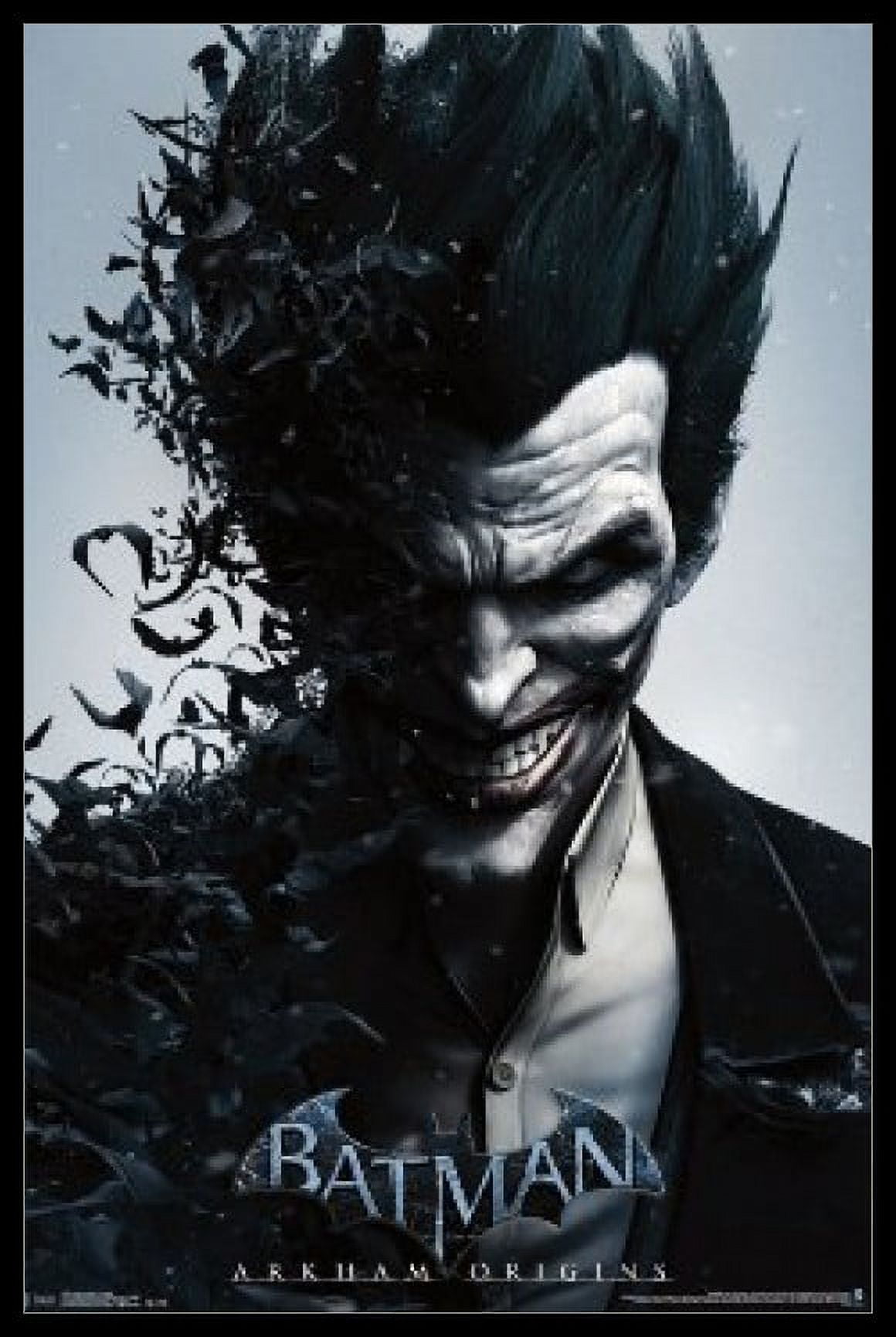 Arkham Origins Batman Portrait Laminated & Framed Poster (24 X 36 ...
