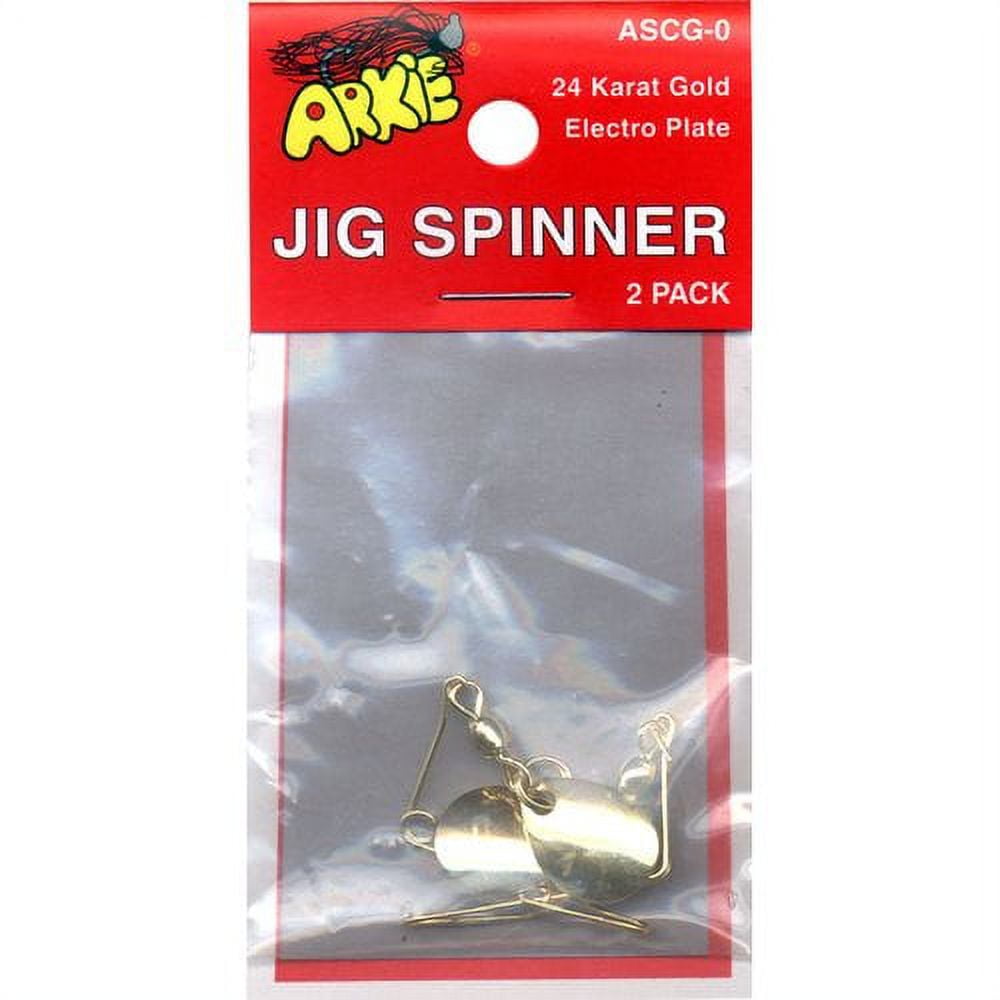 Arkie Lures Jig Spinner Gold Size 0 Pack of 2 Fishing Lure for Crappie ...