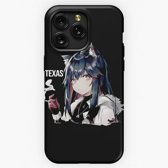 Arknights Chibi Texas Art iPhone Case 17 16 15 14 13 12 11 Pro Max ...