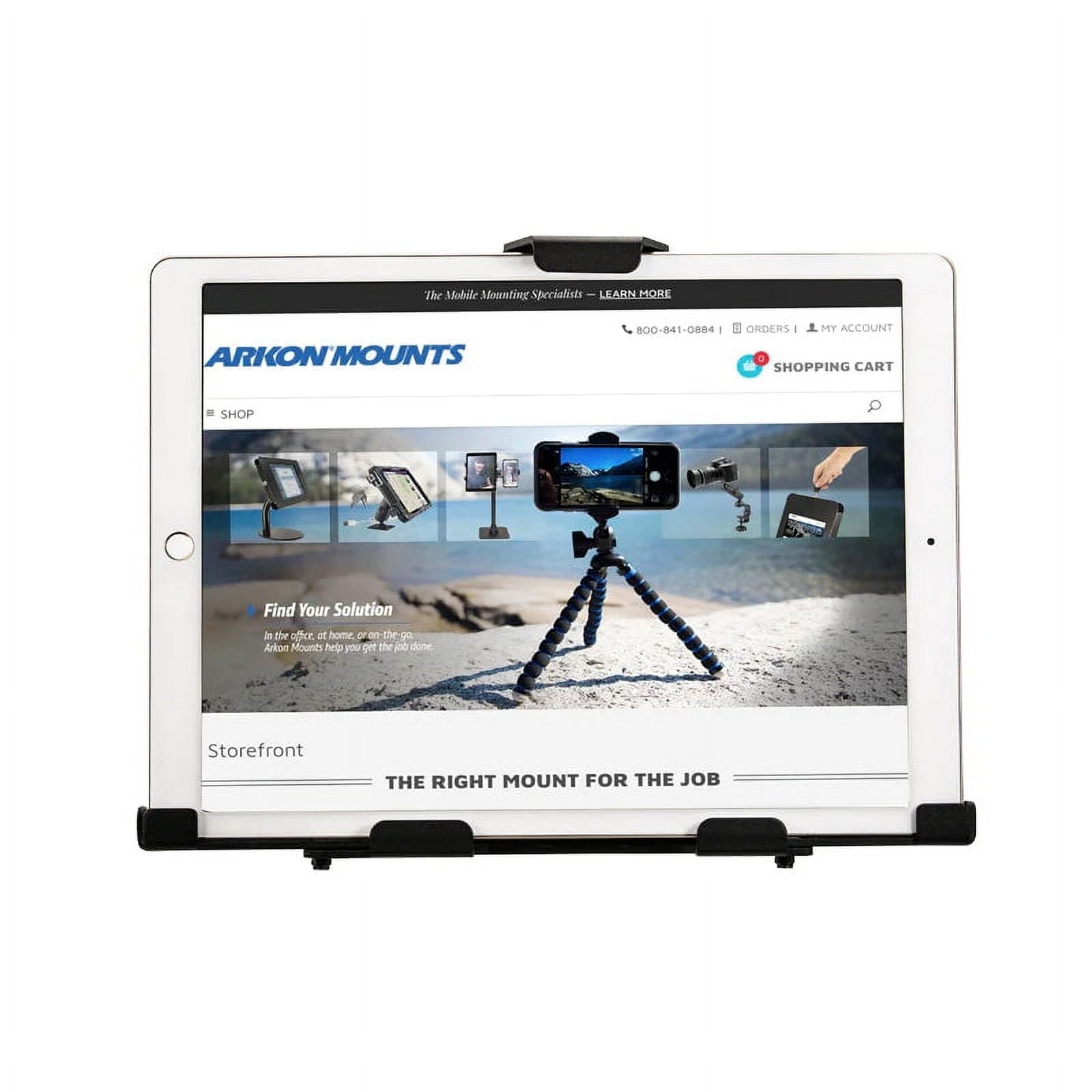 Arkon TAB4XLKL-B Large Universal Locking Tablet Holder with Key Lock ...