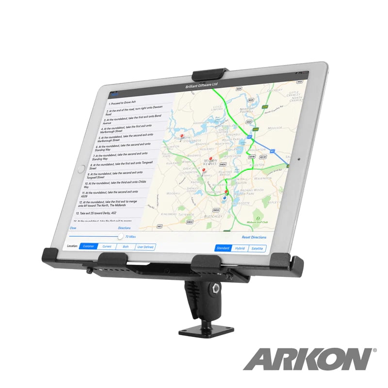 Arkon TAB4XLMETKL Large Universal Locking Tablet Mount with Key Lock ...