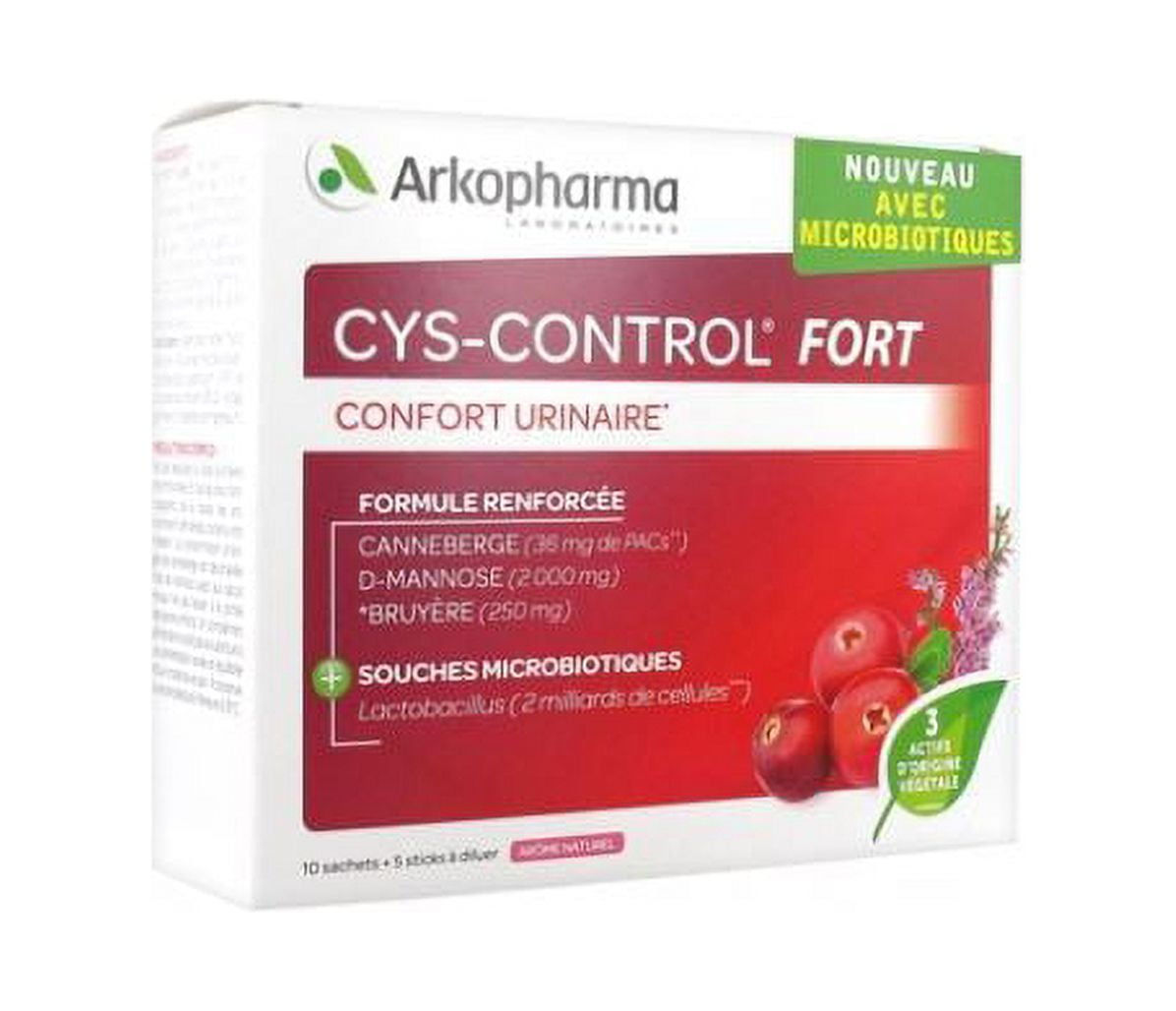 Arkopharma Cys-Control Strong 10 Sachets + 5 Sticks - Walmart.com
