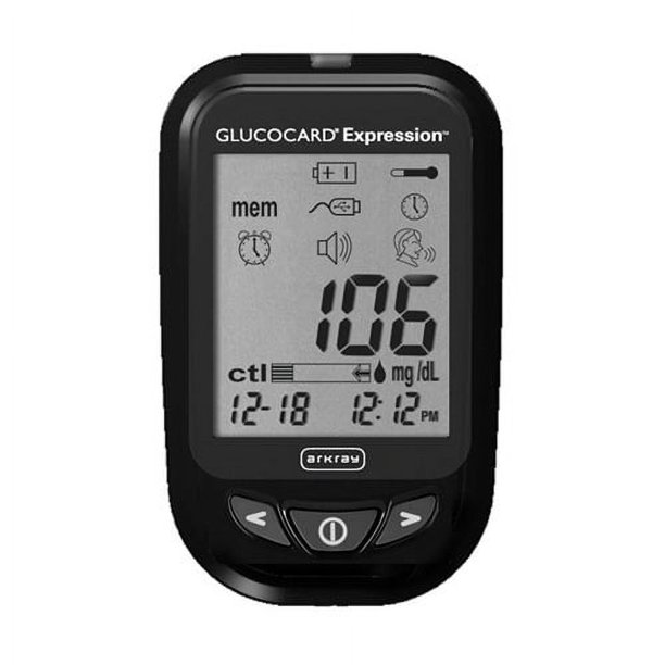 Arkray Glucocard Expression Blood Glucose Meter Kit - 1 Ea, 6 Pack ...