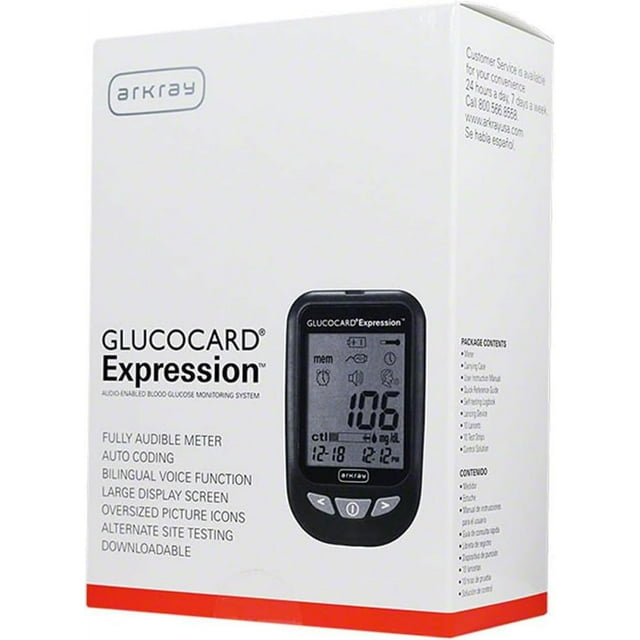 Arkray USA 57112401 Glucocard Expresson Blood Glucose Meter Kit ...