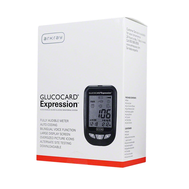 Arkray USA 57112401 Glucocard Expresson Blood Glucose Meter Kit ...