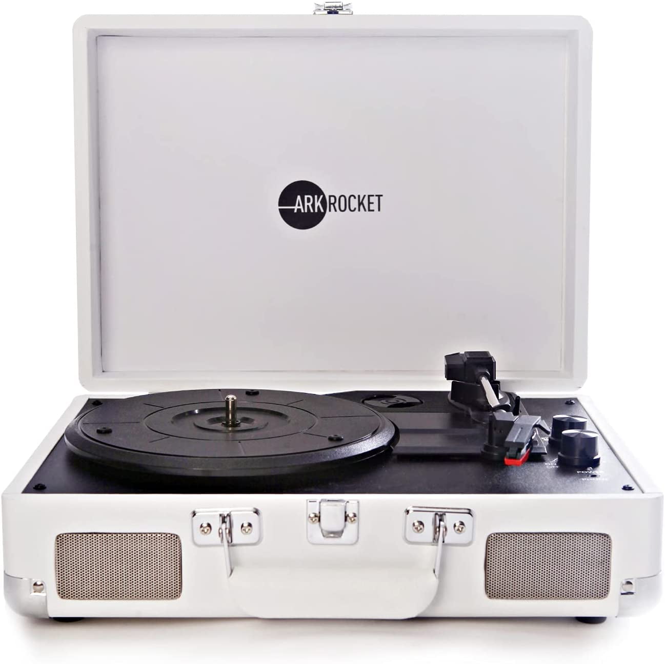 Arkrocket Portable Vintage Suitcase Bluetooth Turntable, 3-Speed Vinyl ...