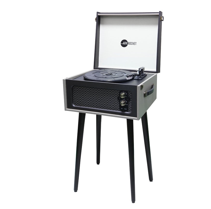 Arkrocket Discovery 3-Speed Bluetooth Record Player Retro Turntable ...