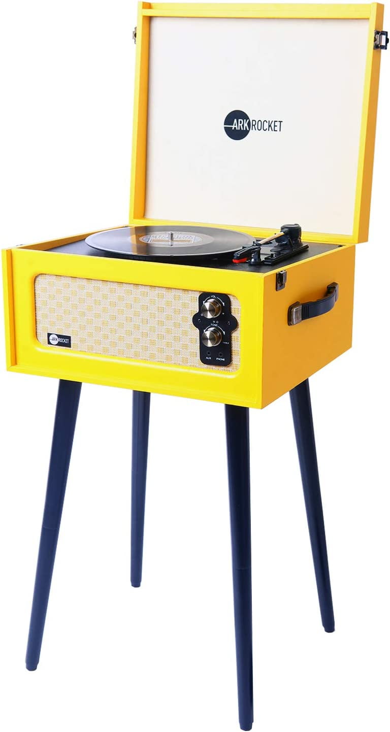 Arkrocket Discovery 3 Speed Bluetooth Vinyl Player With Speakers And