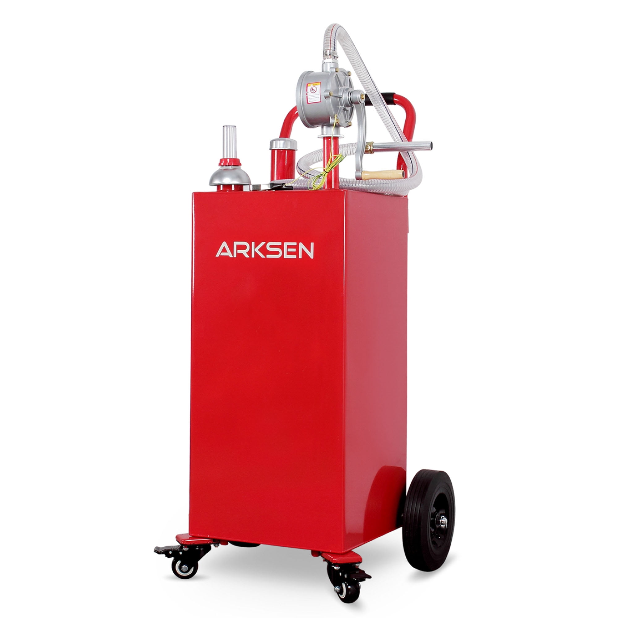 Arksen 30 Gallon Portable Gas Caddy Fuel Storage Tank Large Gasoline ...