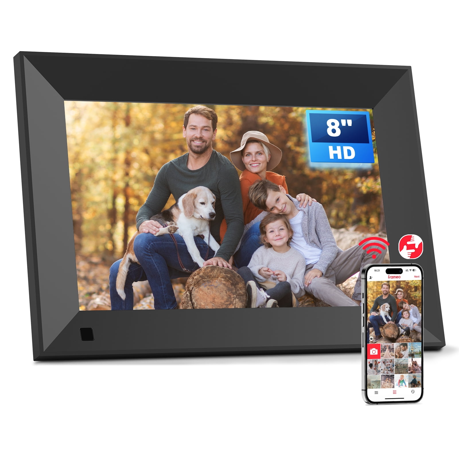 Arktronic Frameo 8 Inch Smart WiFi Digital Photo Frame with 1280x800 HD ...