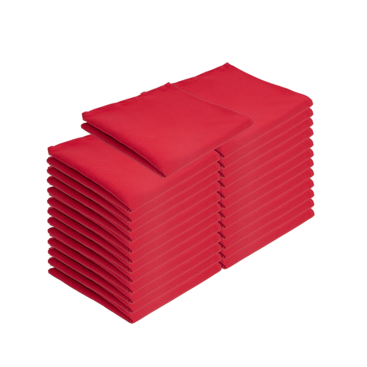 Arkwright 25 Pack of Cloth Dinner Napkins - Red - Restaurant Quality ...