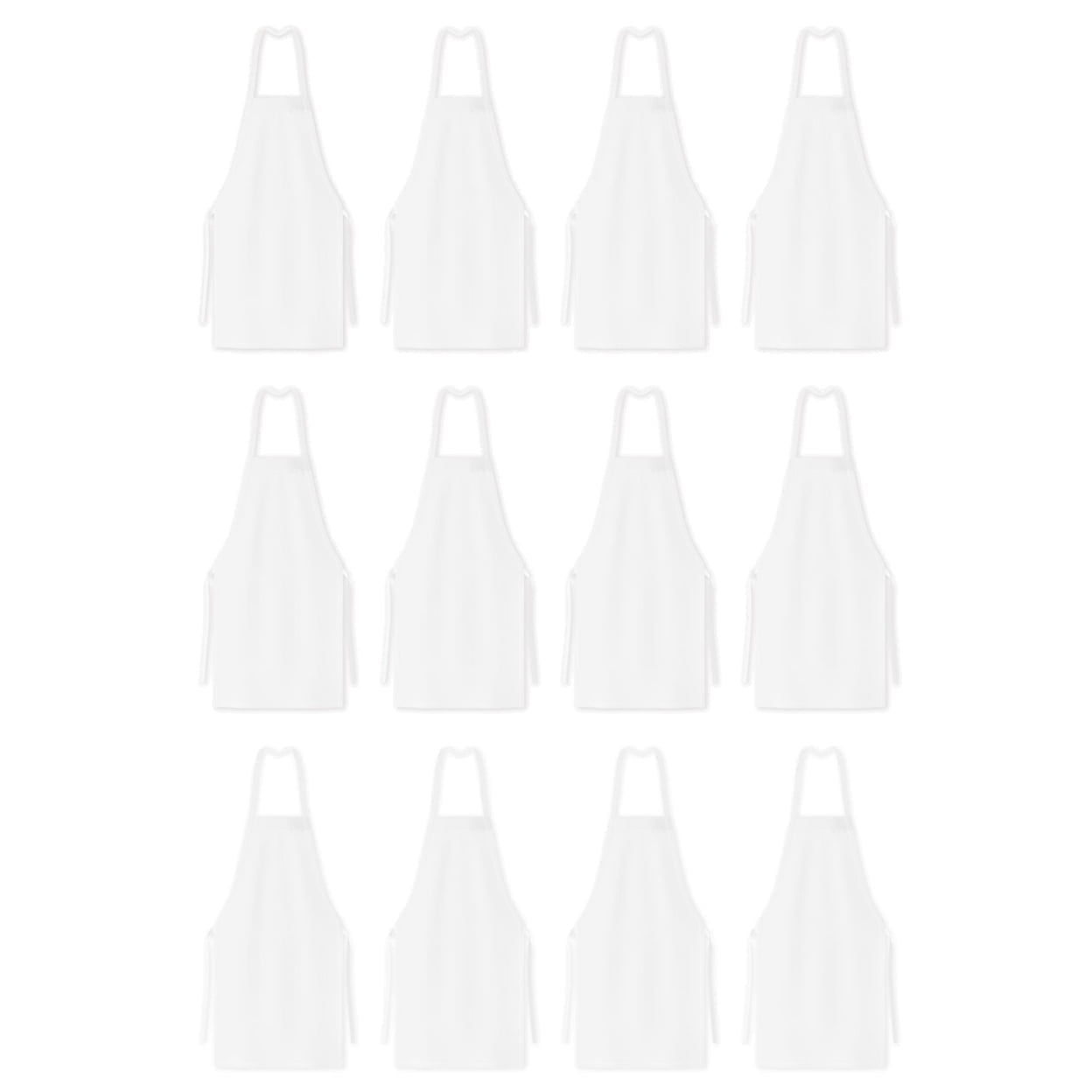 Arkwright Bib Aprons (Bulk Pack of 12), For Cooking, Adjustable Ties ...