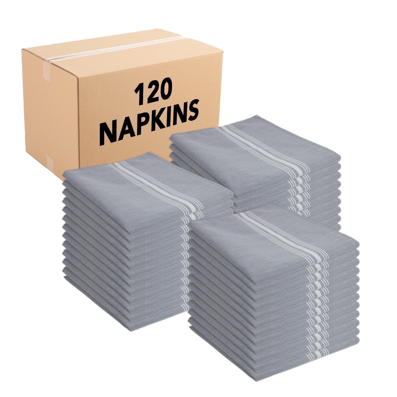 Arkwright Bistro Dinner Napkins (18x22, 120 Bulk Case), Professional ...