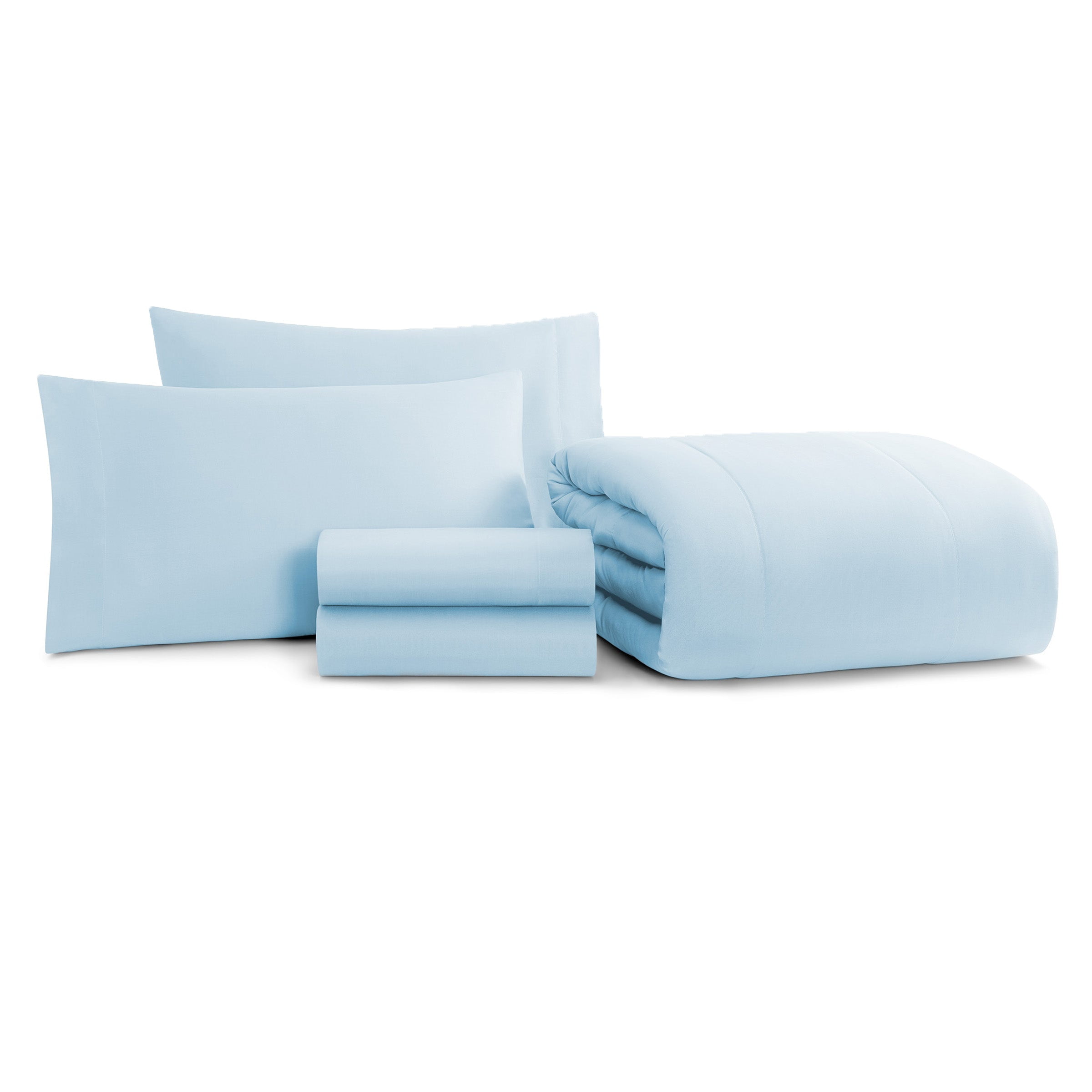 Arkwright Family Essentials Bed in Bag 5 Piece Set - Twin - Blue ...