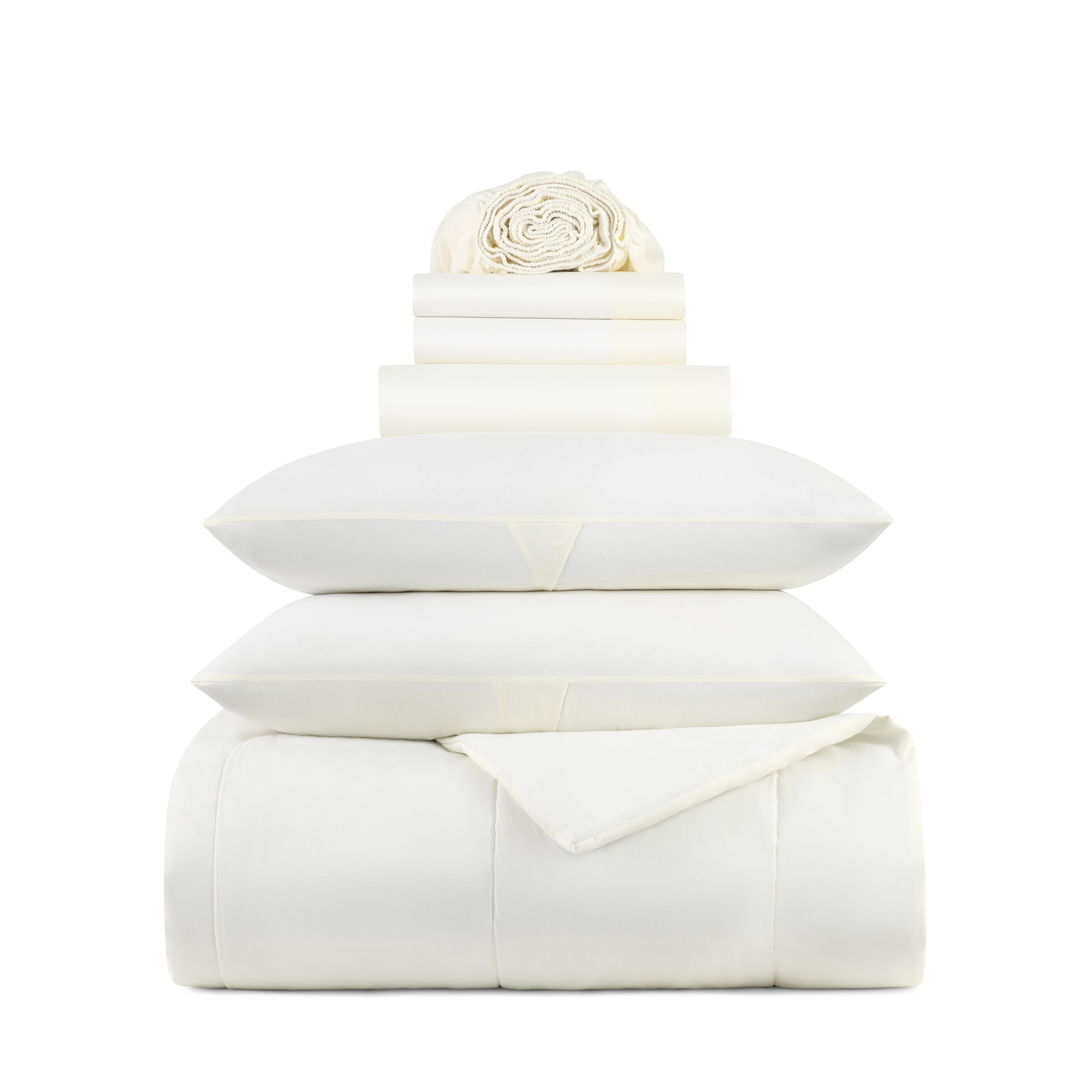 Arkwright Family Essentials Bed in Bag 7 Piece Set - King - White ...