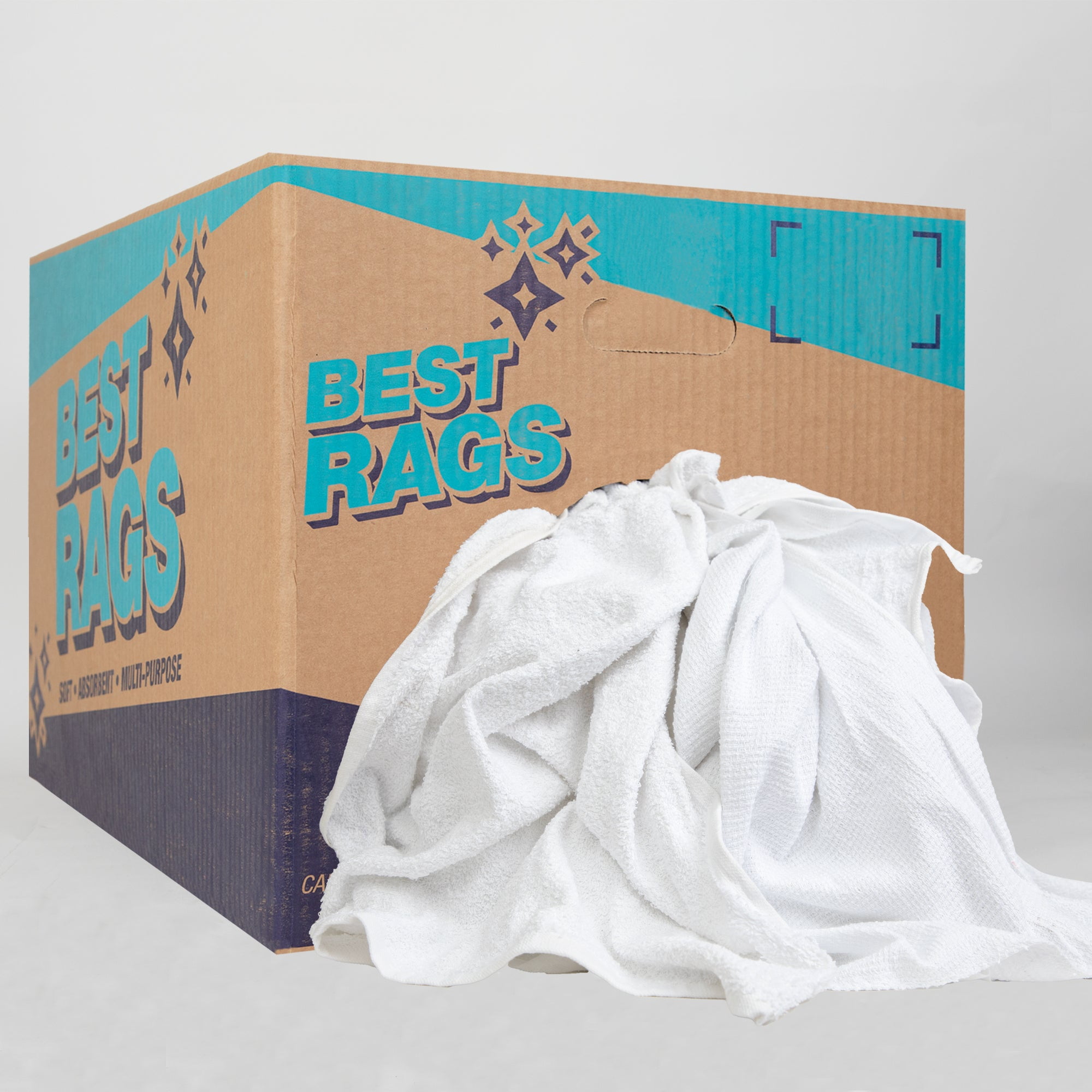 Arkwright Hand Towel Sized Terry Wipers (50 lb Box), 15x25 to 16x27 ...