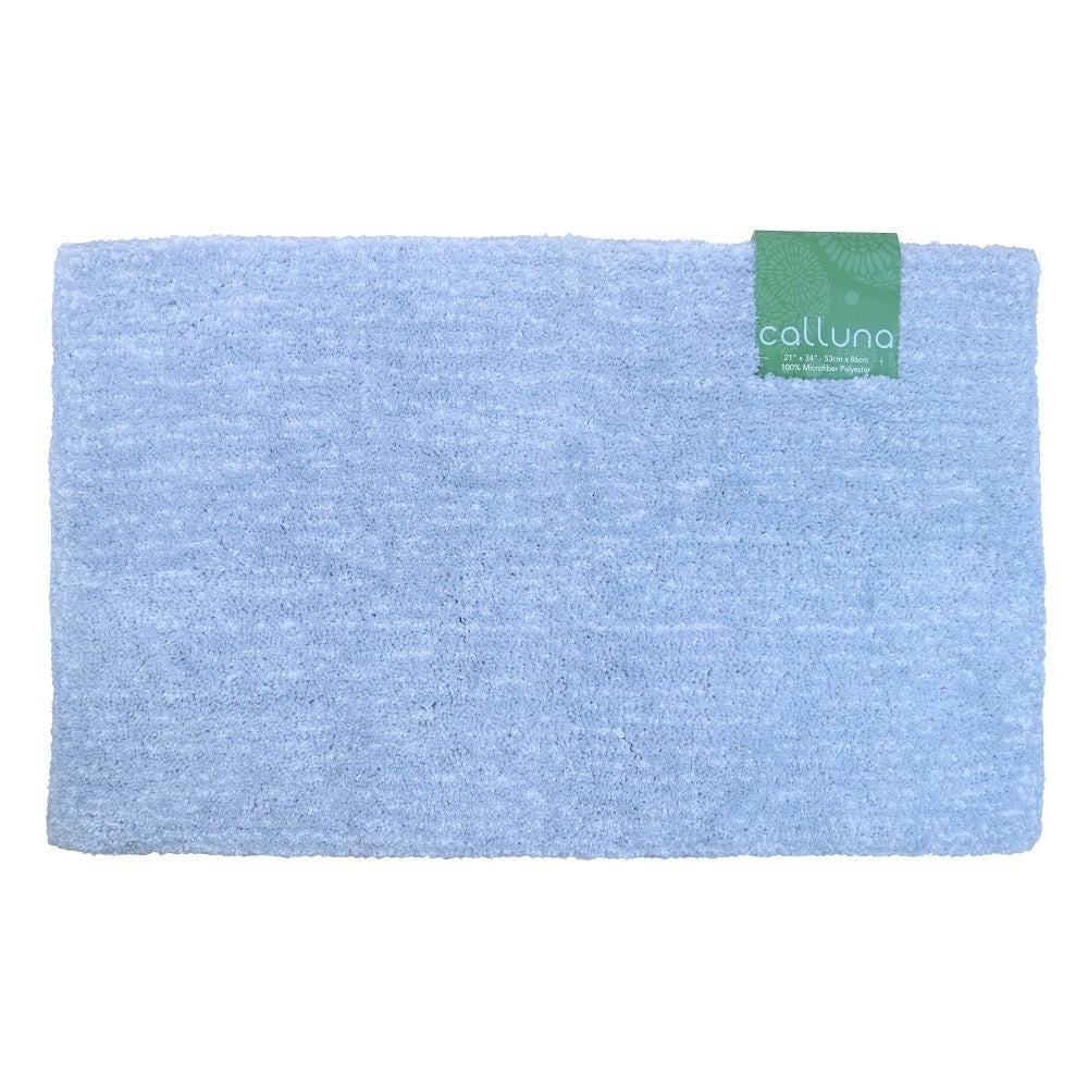 Calluna Bath Mat, 21x34, Heathered Bathroom Rug, Microfiber, Latex ...