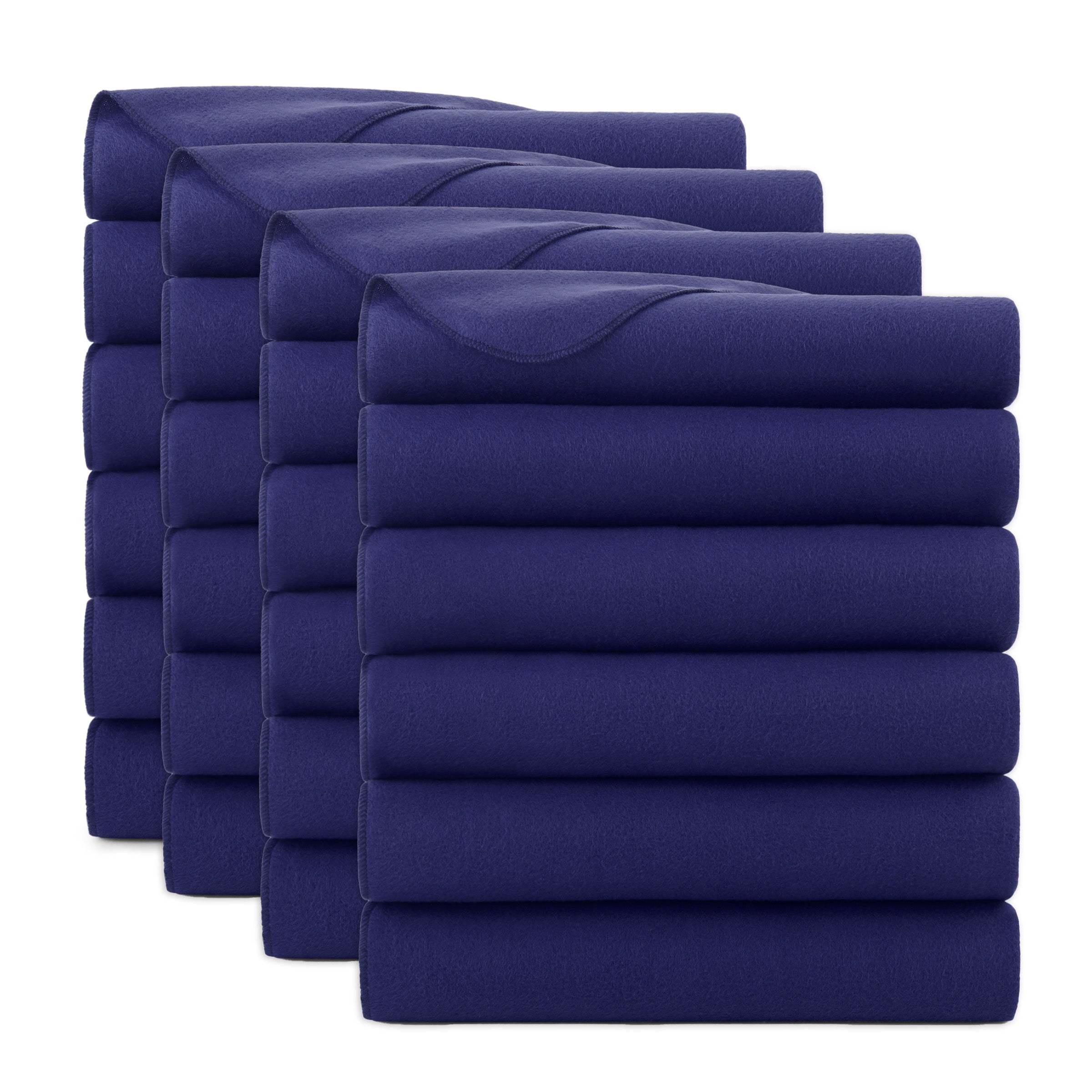 Arkwright Home Polar Fleece Throw Blankets (Bulk Case of 24), Ultra ...
