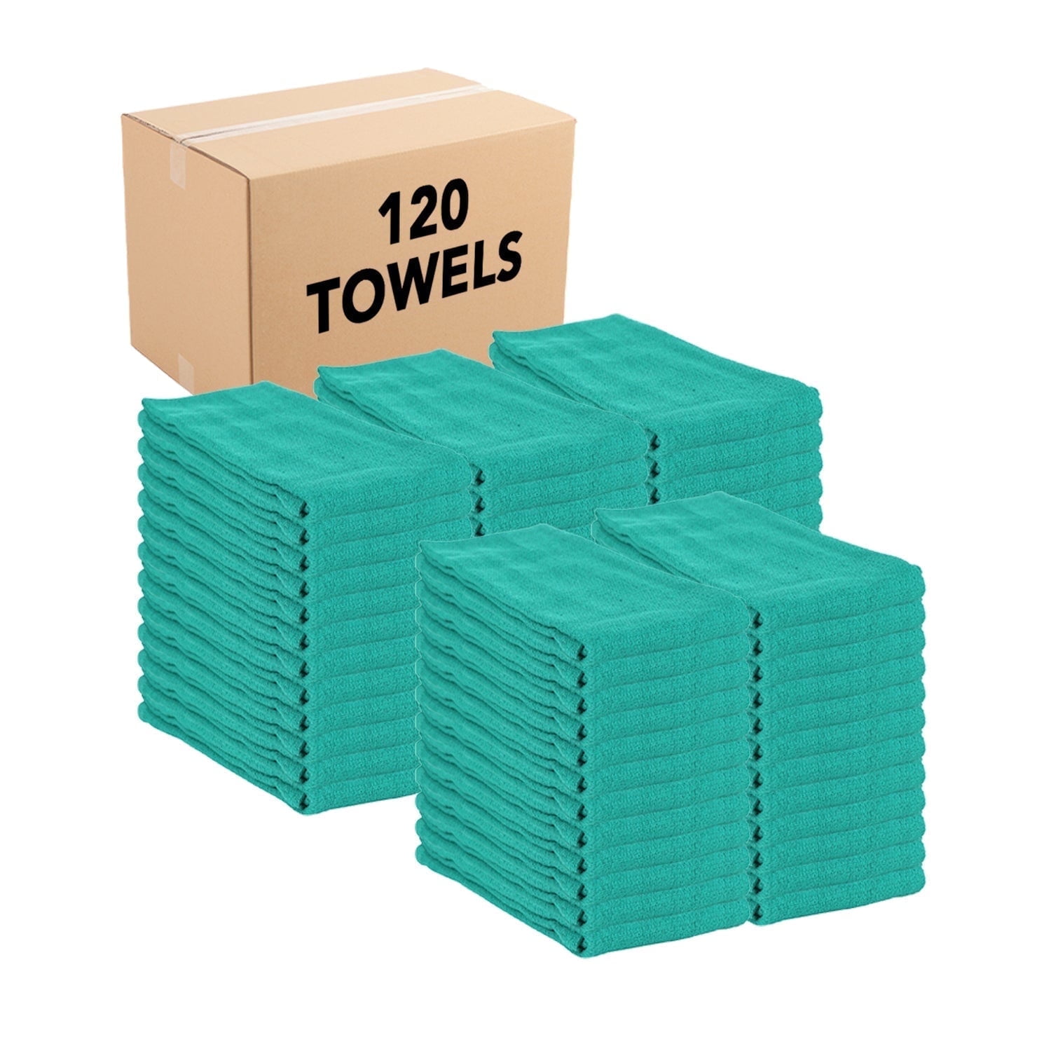 Arkwright Huck Weave Cleaning Cloths (Bulk Case of 120), 16x26 , Multi ...