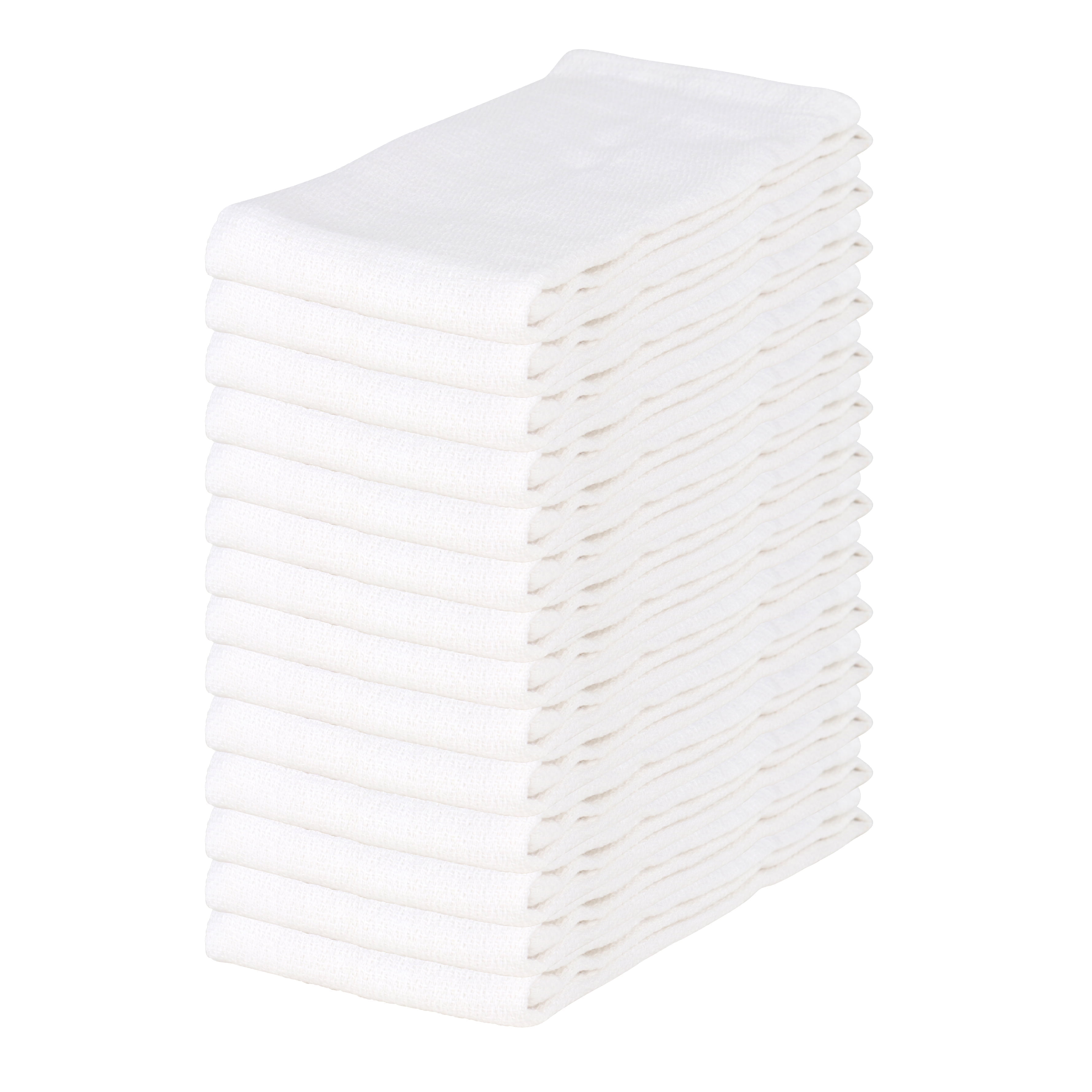 Arkwright Huck Weave Cleaning Cloths (Pack of 12), 16x26 , Multi ...