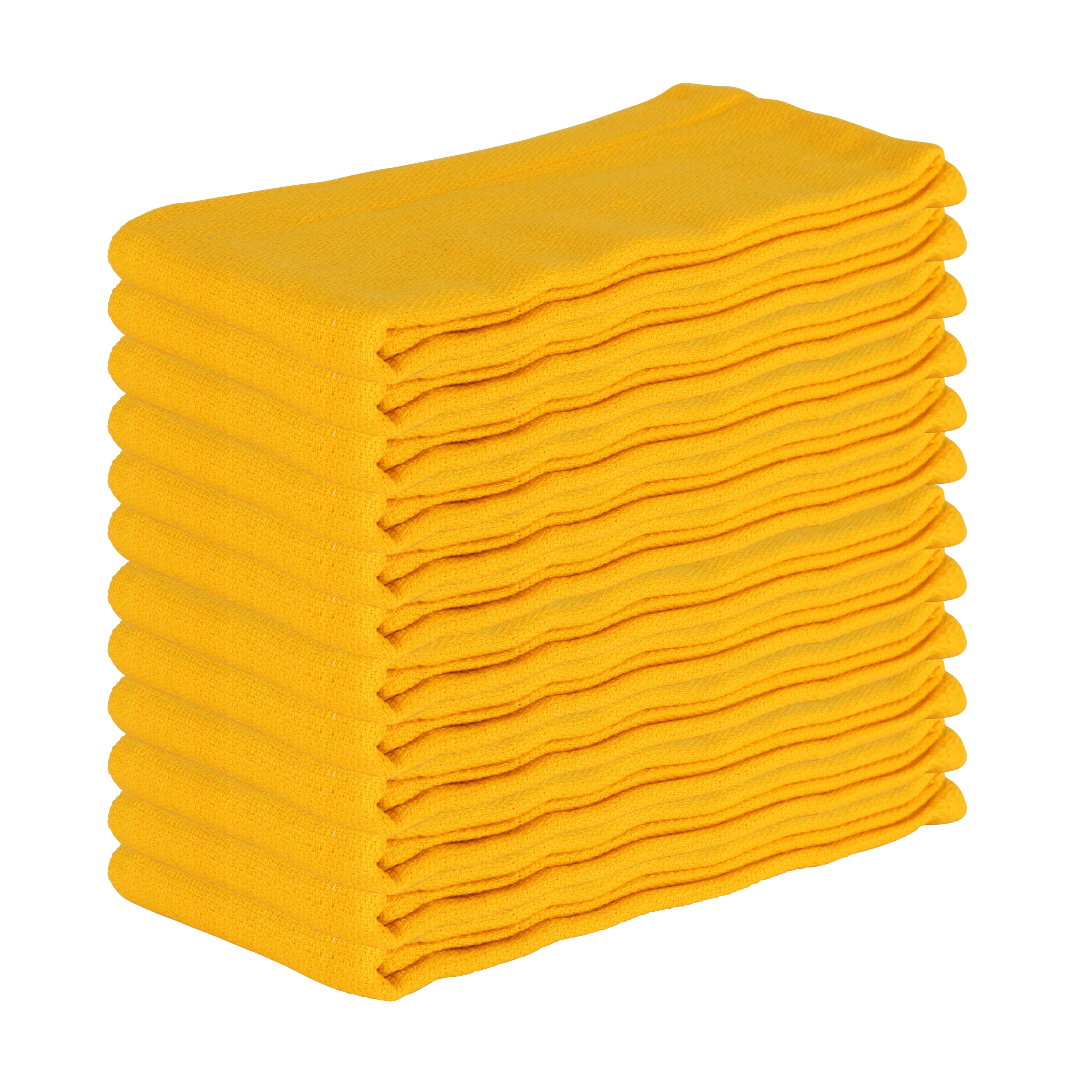 Arkwright Huck Weave Cleaning Cloths (Pack of 12), 16x26 , Multi ...