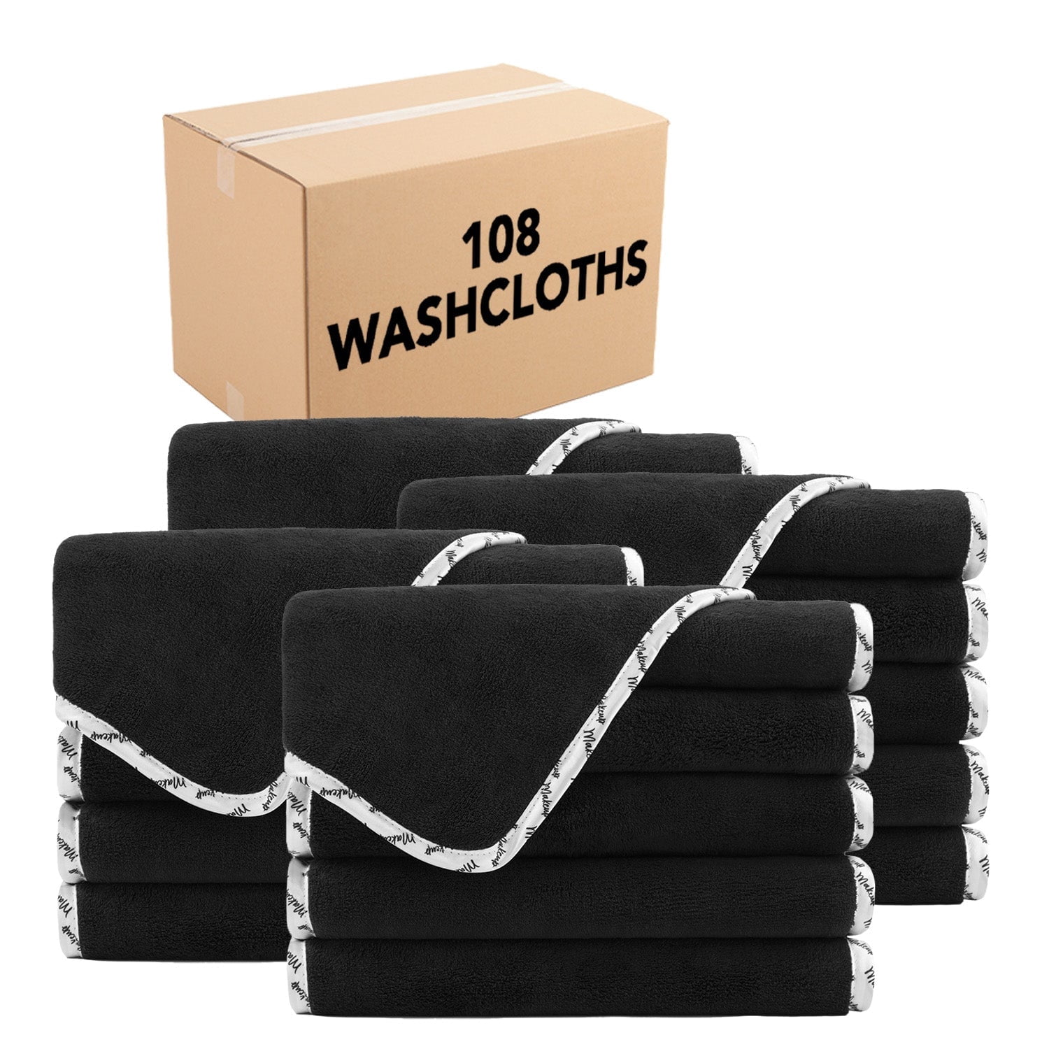 Arkwright Makeup Removal Towels (Bulk Case of 108), Soft Coral Fleece ...
