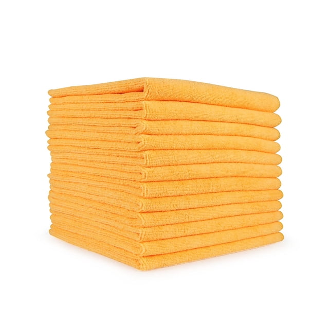Arkwright Microfiber Cleaning Cloths (12 Pack), Large 16x16 in. Size ...