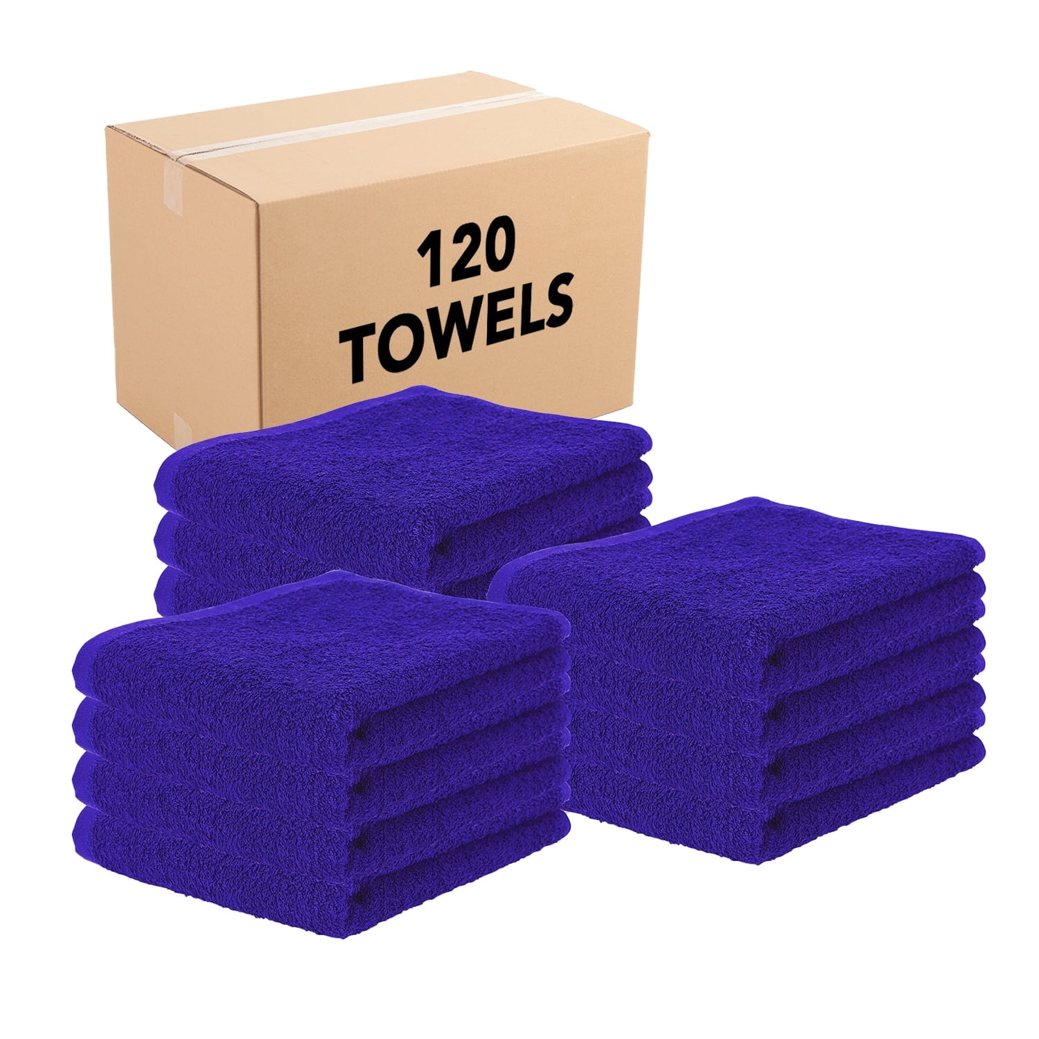 Arkwright Plush Terry Car Cleaning Towels (Bulk Case of 120), 16x27 ...