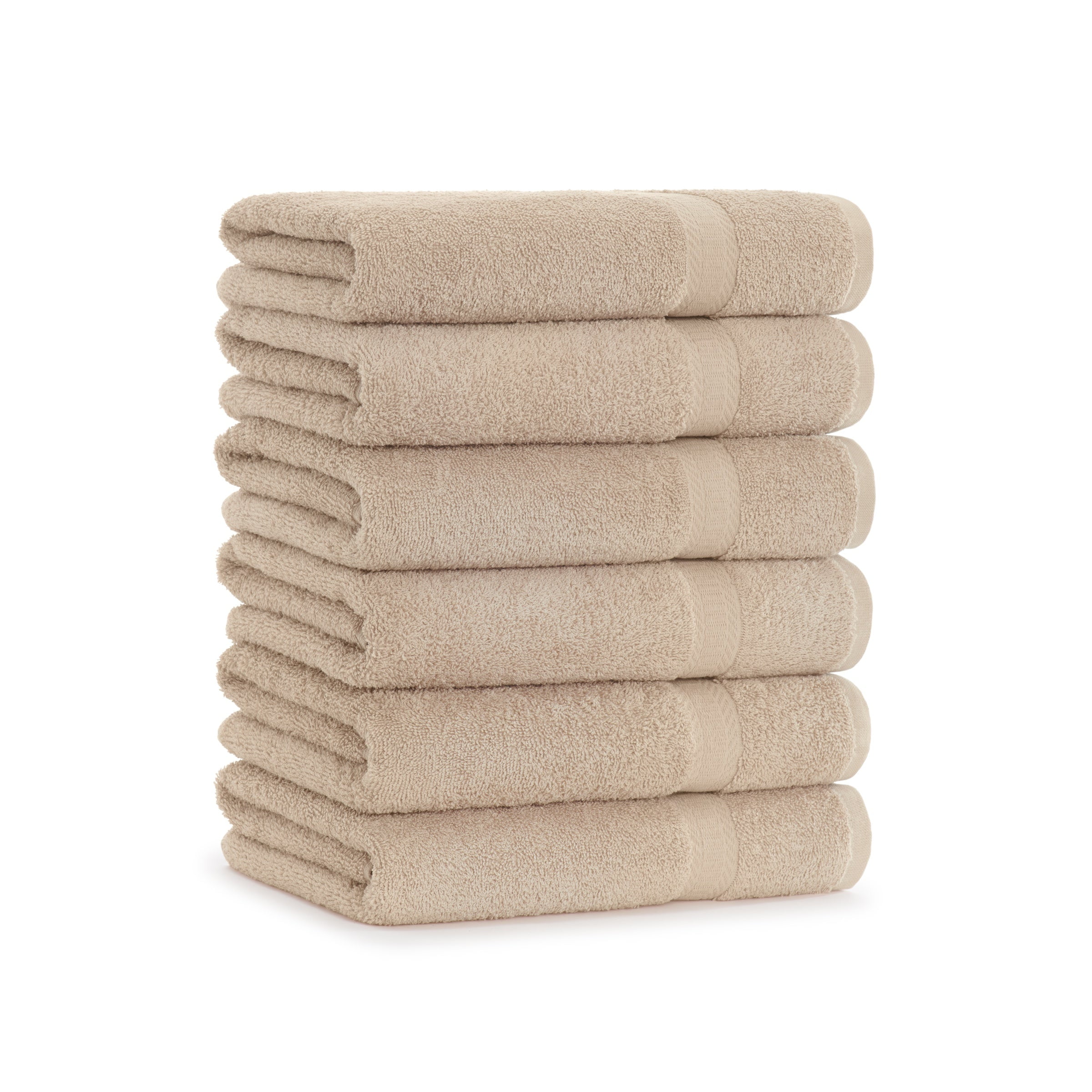 Arkwright True Color Bath Towels (6-Pack), 25x52 in., Ring Spun Cotton ...