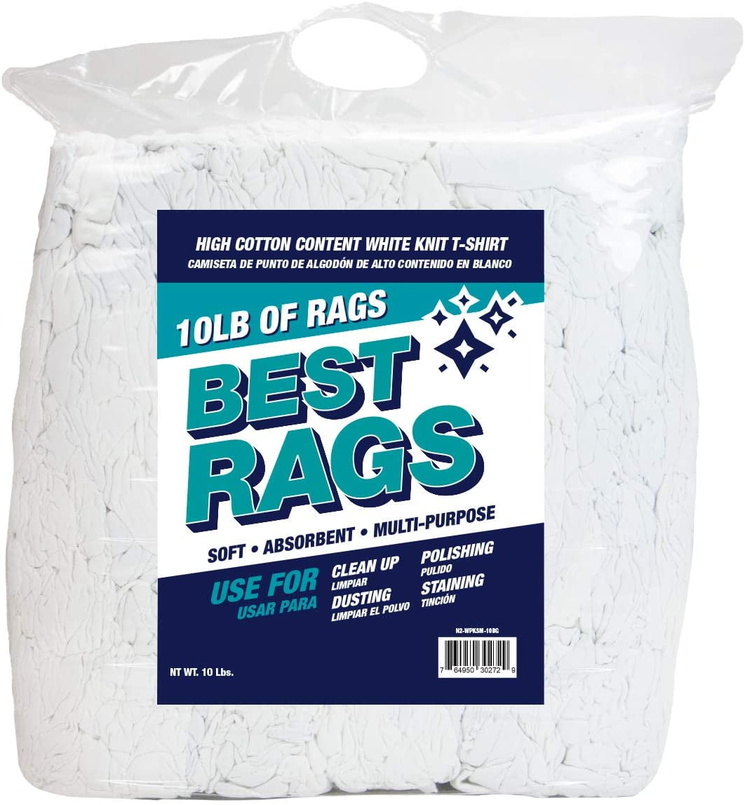 Arkwright Tshirt Bag of Rags - 10 lb Bag - Low Lint, Streak-Free ...