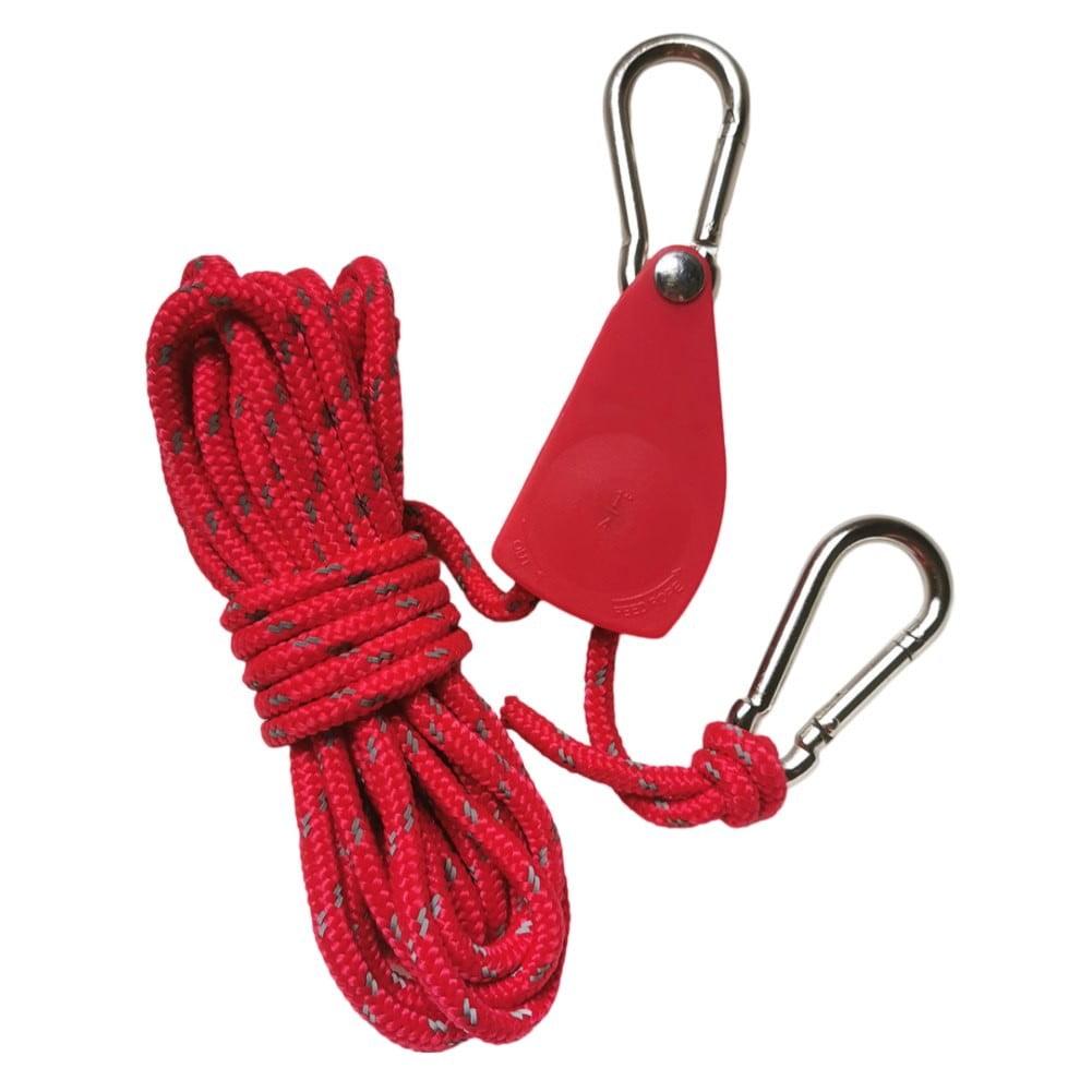 Arkzeo 1/4 5M Pulley Camping Canopy Windrope Tent Windproof Rope Buckle ...