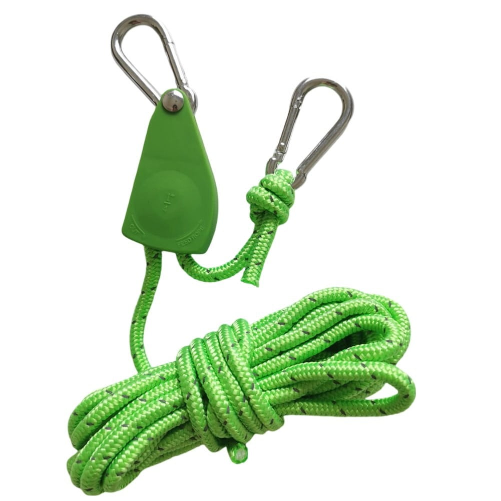 Arkzeo 1/4 5M Pulley Camping Canopy Windrope Tent Windproof Rope Buckle ...
