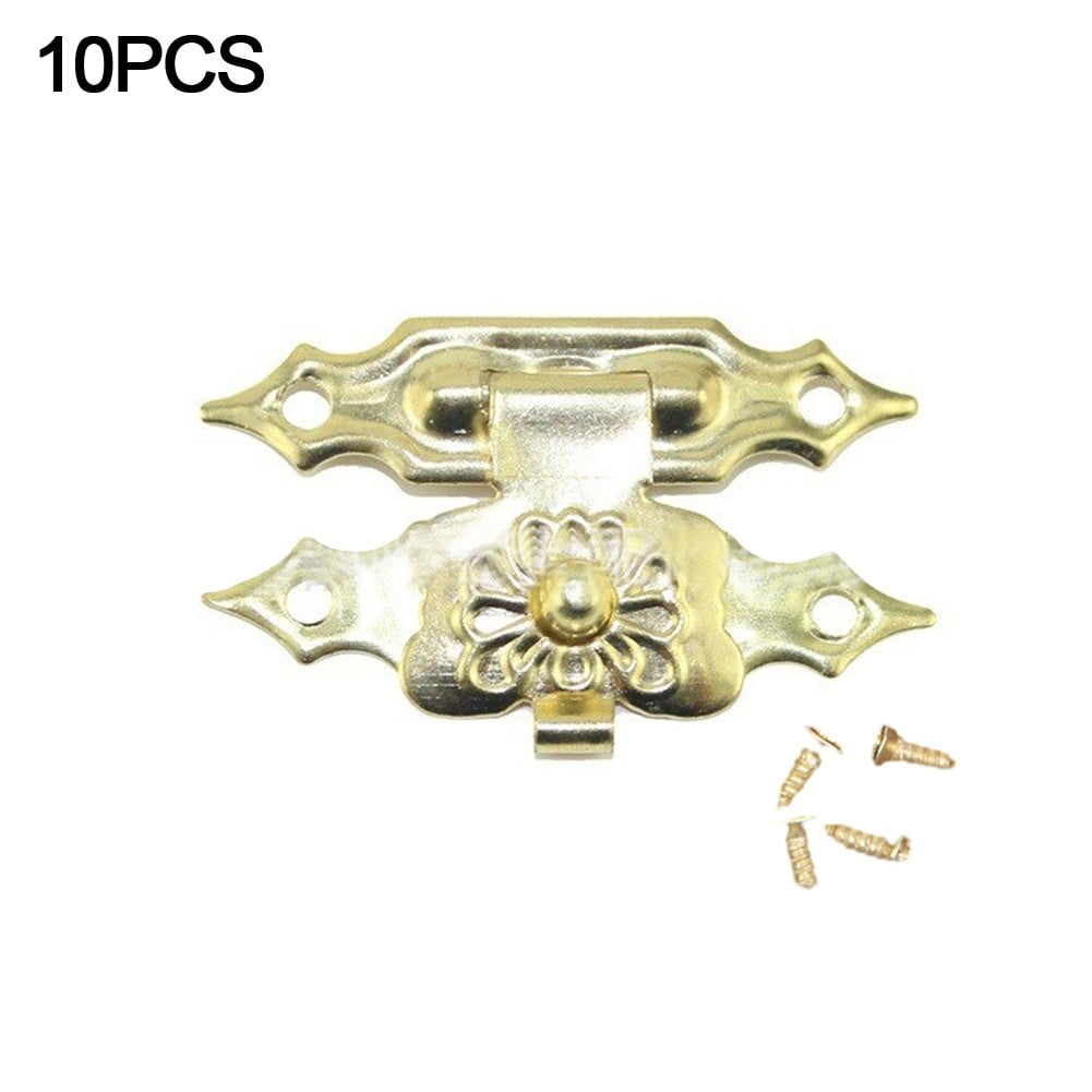 Arkzeo 10pcs Wooden Case Hasp Latch Jewelry Wooden Box Suitcase Hasp ...