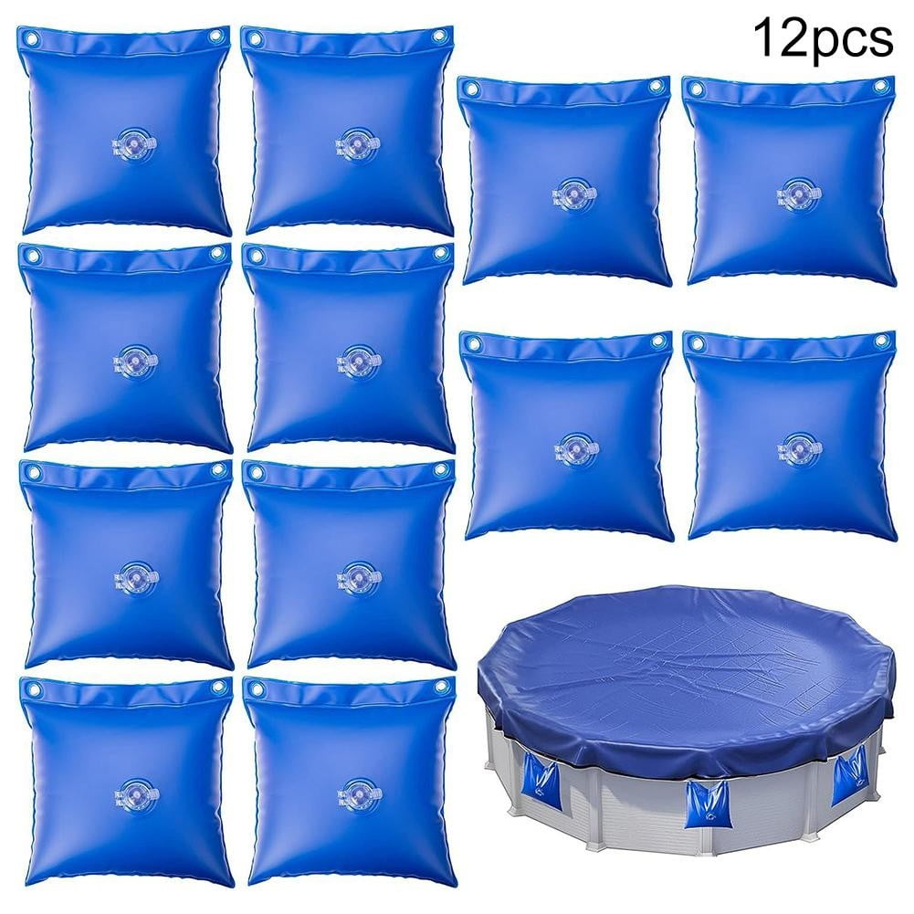 Arkzeo 12-Pack Pool Cover Hanging Bags With Hooks For Leak-Proof 12Pcs ...