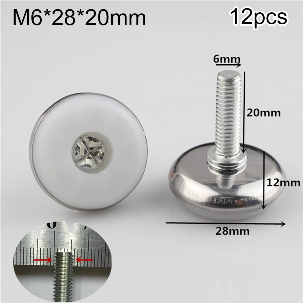Arkzeo 12PCS M6 Adjustable Leveling Feet Office Home Furniture Table ...