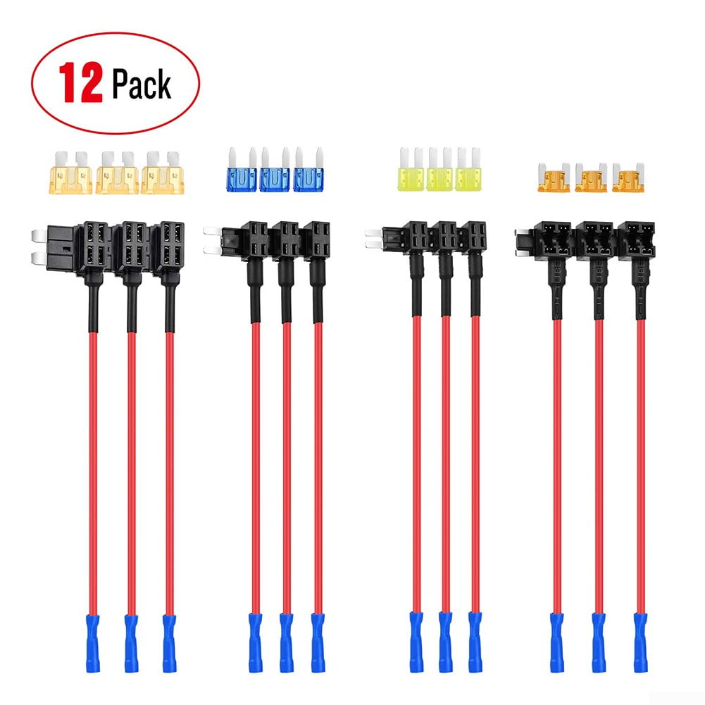 Arkzeo 12Pack 12V Automotive Additional Circuit Fuse BreakoutATOATC ATM ...