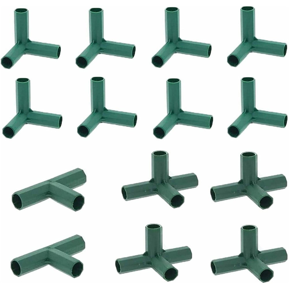 Arkzeo 14Pcs Greenhouse Way Corner Connect Kit Plastic Frame Connector ...