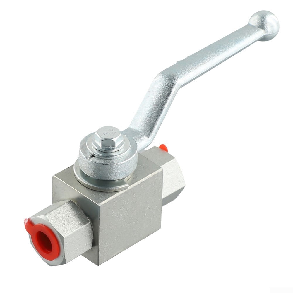 Arkzeo 1pc 2 Way 500 Bar Carbon Steel High Pressure Hydraulic Ball ...