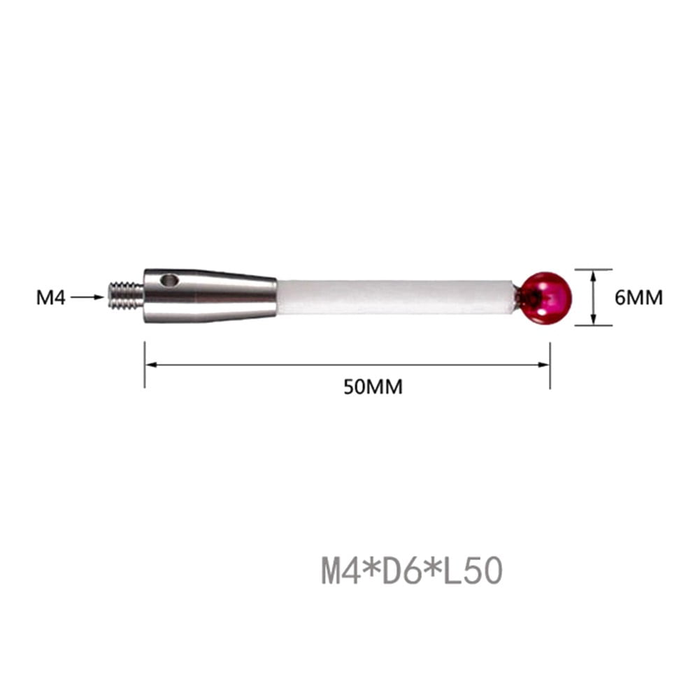 Arkzeo 1pc CMM Touch Probe CNC Probe Head 6mm Stylus Ball Porcelain ...