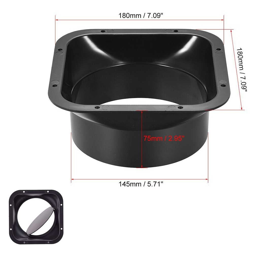 Arkzeo 1pc Flange Connector Duct Fan Hose Connector Air Ventilation ...