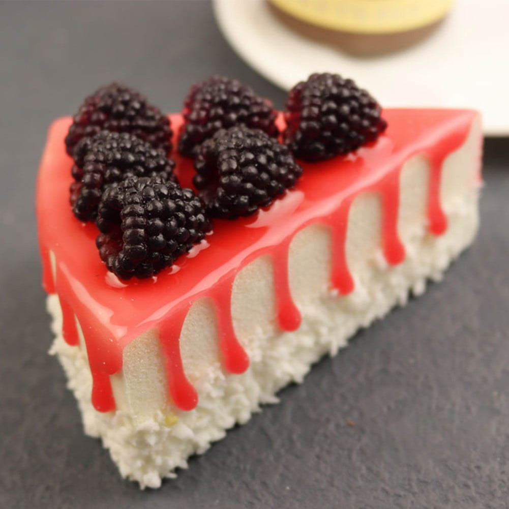 Arkzeo 1pcs Artificial Fruit Cakes Dessert Fake Food Bread Simulation ...