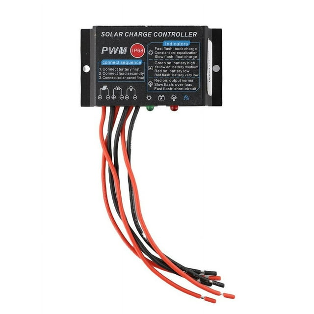 Arkzeo 20A IP68 Waterproof PWM Solar Charge Controller 12V 24V 24 Hour ...