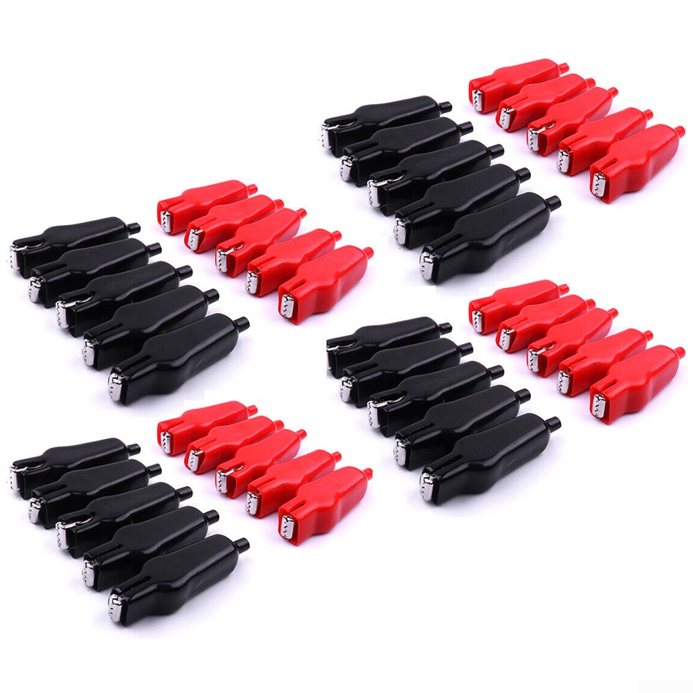 Arkzeo 20A Sheathed Alligator Clip for Electrical Jumper Wire Clamp ...