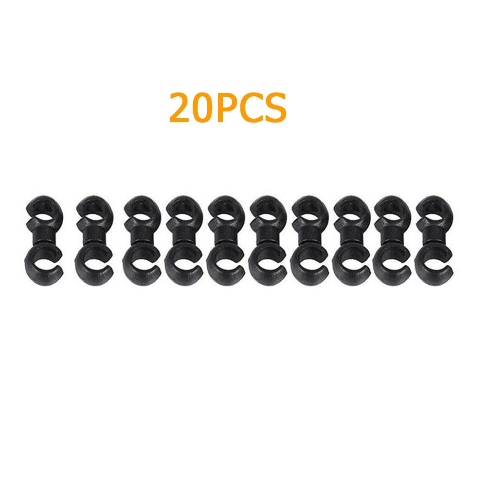 Arkzeo 20Pcs Bike Cable Clips Stop Cable Brake & Gear Cables S Shaped ...