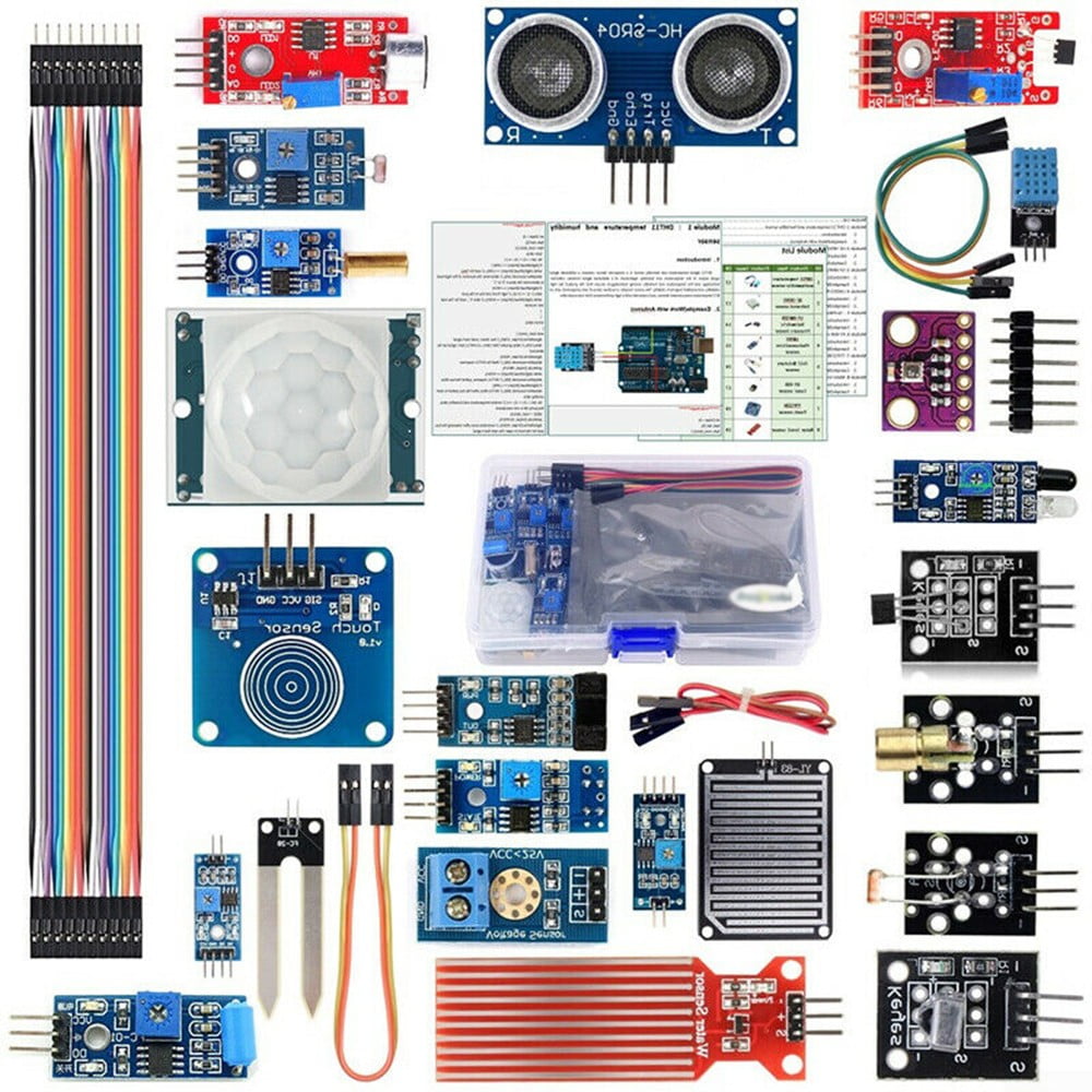 Arkzeo 22-In-1 Starter Kit Sensor Module With Tutorial For Arduino For ...