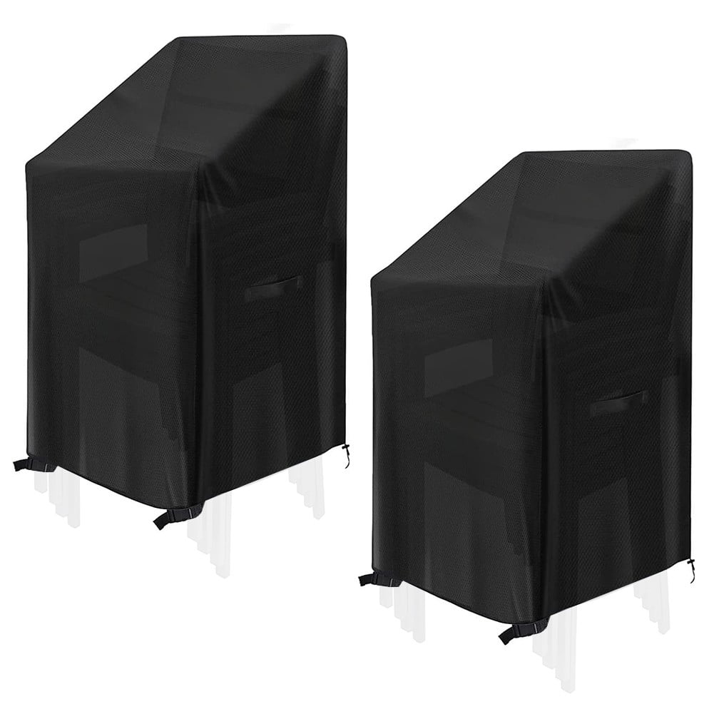 Arkzeo 2Pcs Stackable Patio Chair Cover Outdoor Chair Cover Waterproof ...