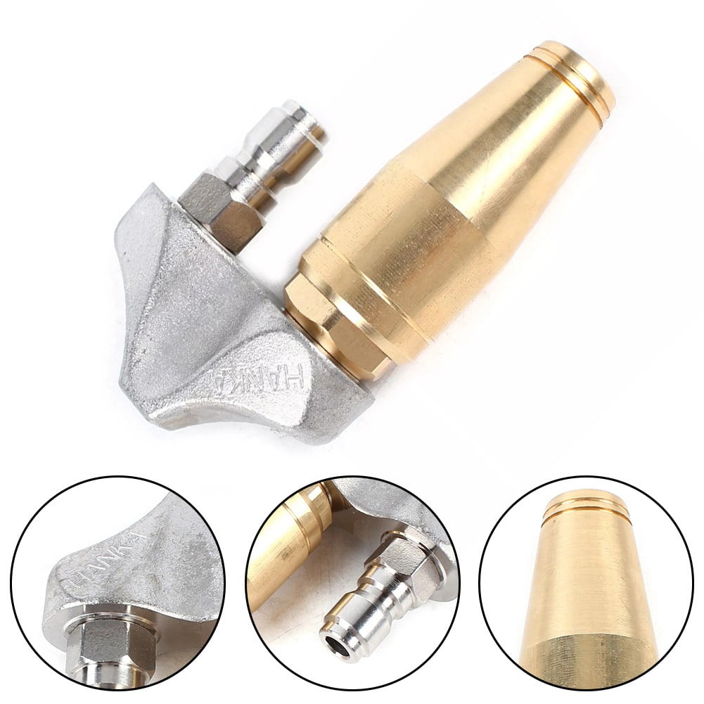 Arkzeo 3/8'' Cleaning Reverse Turbo Sewer Drain Jetter Nozzle for ...