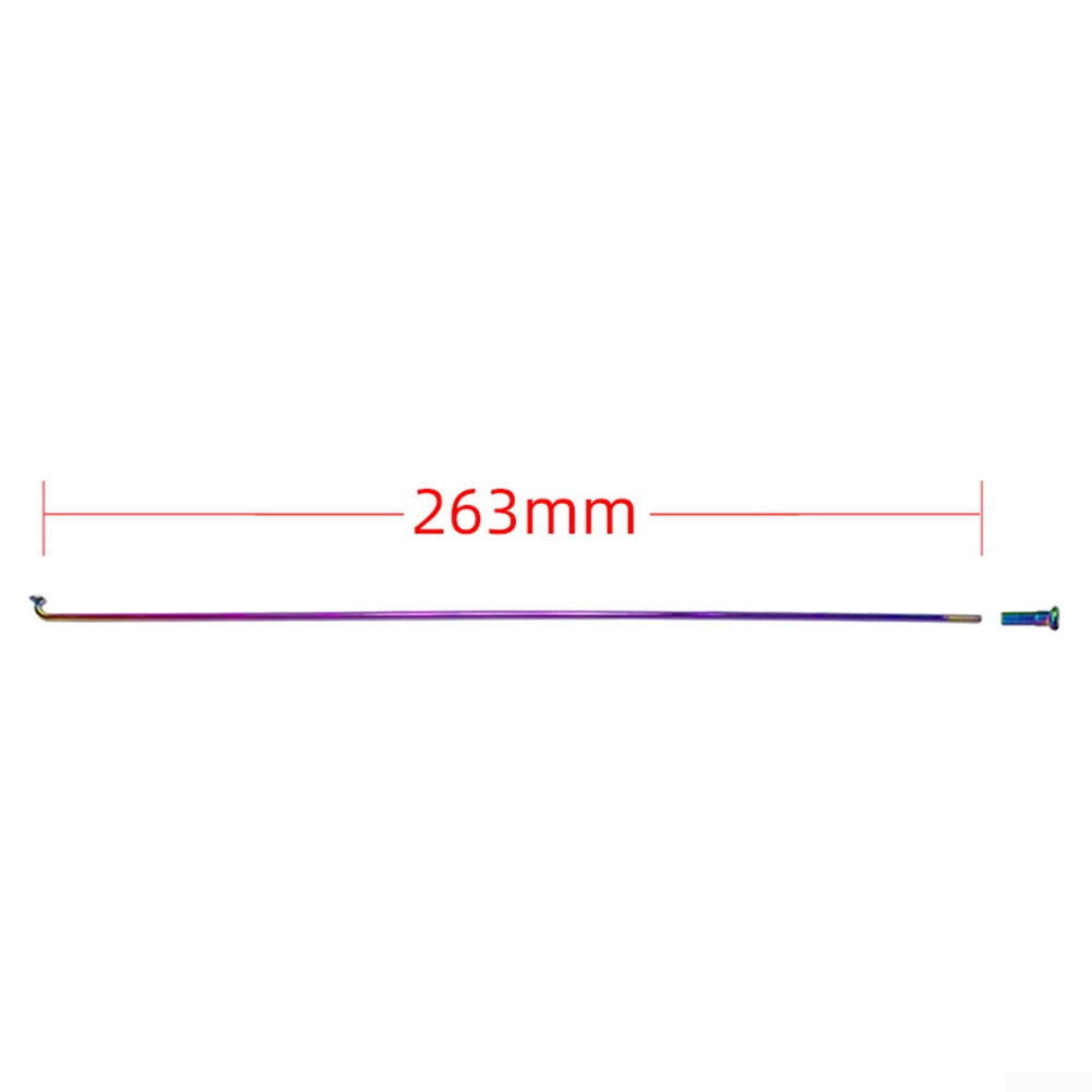 Arkzeo 36 pcs Bike Spokes with Nipples Bicycle 14 Guage Rainbow Spokes ...