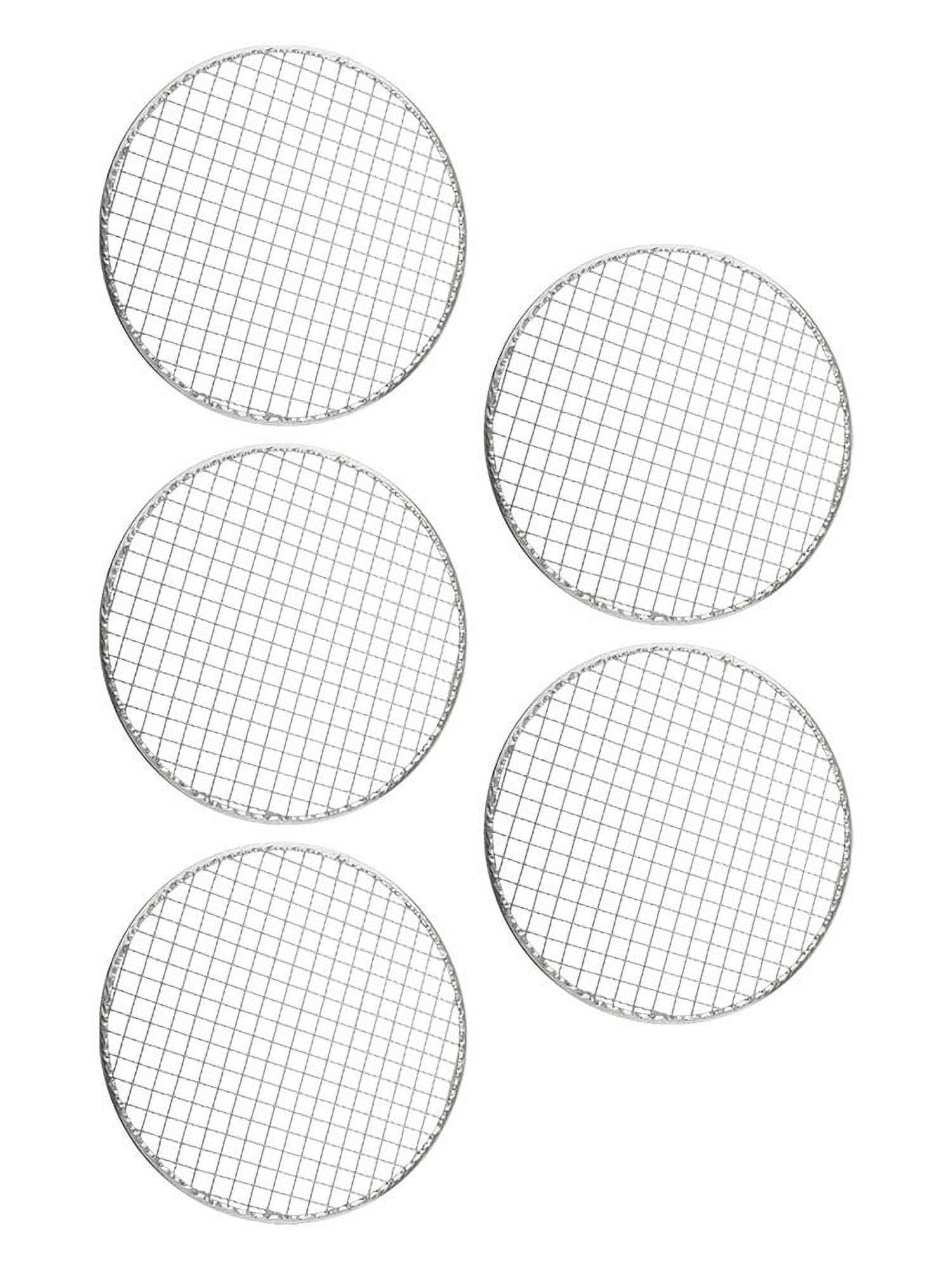 Arkzeo 5Pcs Round Disposable Wire Net Grill Racks Iron Roast Grate ...