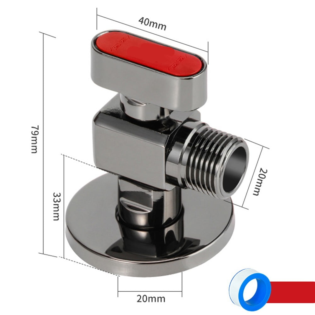 Arkzeo Angle Valve Pure Copper High Flow Kitchen Water Heater Water ...